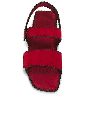 Khaite Boden Whip Stitch Flat Sandals
