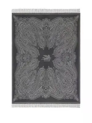 Etro Jacquard Wool-blend Throw Blanket