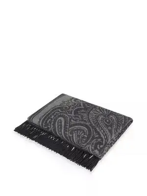 Etro Jacquard Wool-blend Throw Blanket
