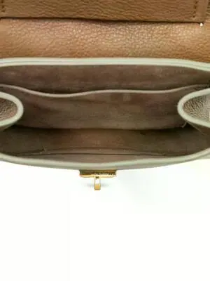 Chloé 2014 Mini Smooth And Grained Calfskin Drew Crossbody Bag - Brown