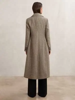 REISS Wool-blend Single-breasted Coat - Beige/brown