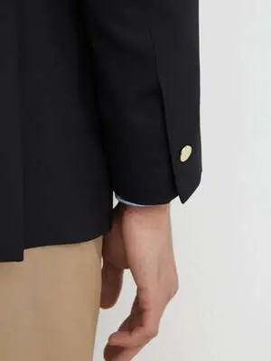 REISS Captain Hopsack Single-breasted Classic-fit Blazer With Wool