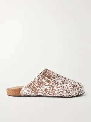 ADIDAS ORIGINALS Adimule Calf Hair Mules - Neutrals