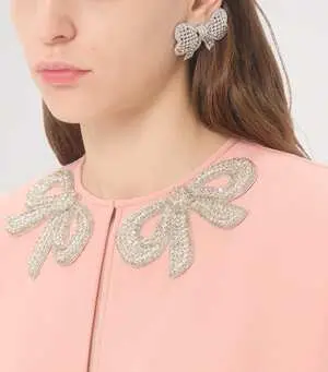 Valentino Garavani Embellished Trop Chou Stud Earrings