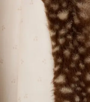 Bonpoint Faux Fur Deer Print Coat