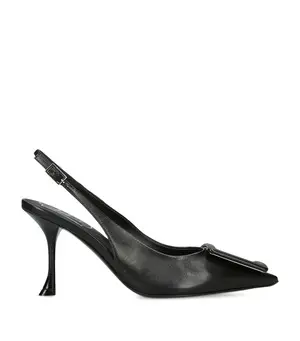 ROGER VIVIER Leather Viv' In The City Slingback Pumps 85