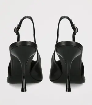 ROGER VIVIER Leather Viv' In The City Slingback Pumps 85