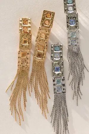 Free People Nikkie Dangle Earrings At - Silver
