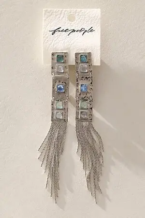 Free People Nikkie Dangle Earrings At - Silver