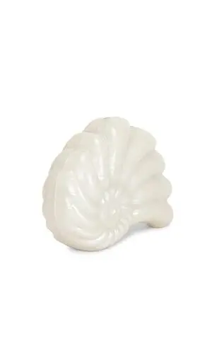 OLGA BERG Ava Pearl Shell Clutch - Ivory