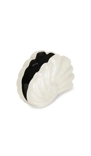 OLGA BERG Ava Pearl Shell Clutch - Ivory