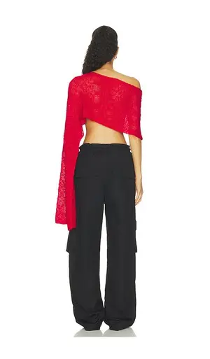 Superdown Miria Knit Cape Top In . Also