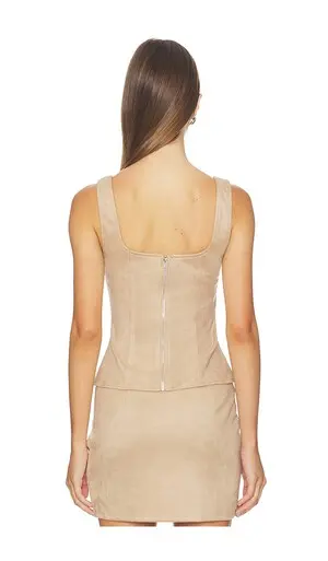 Superdown Patsie Faux Suede Top In . Also
