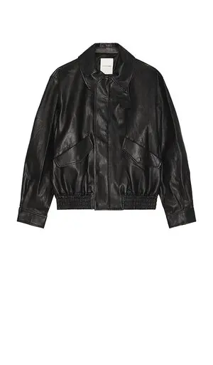 LE17SEPTEMBRE Faux Leather Zip Blouson