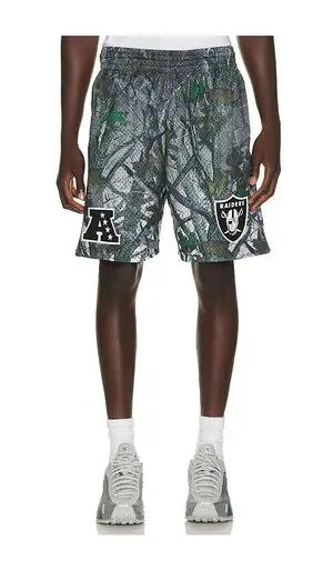 Mitchell & Ness Nfl Las Vegas Raiders Quiet Blaze 7 Mesh Shorts In . Also - Multi