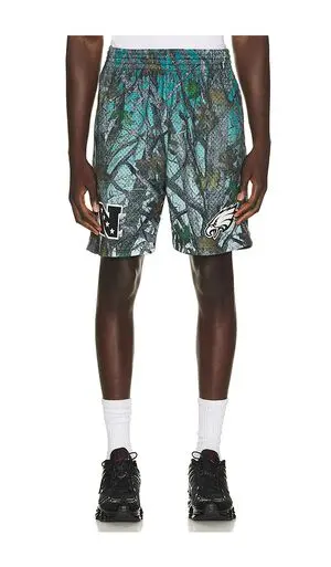 Mitchell & Ness Nfl Philadelphia Eagles Quiet Blaze 7 Mesh Shorts In . Also - Multi