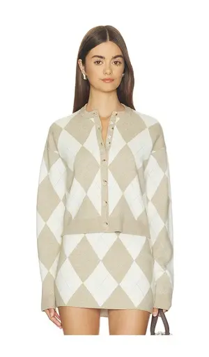 Show Me Your Mumu Argyle Cardigan