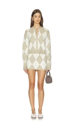 Show Me Your Mumu Argyle Cardigan