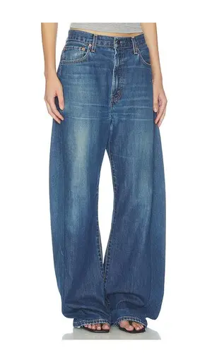 ALIGRACE The Monroe Barrel Jean - Blue