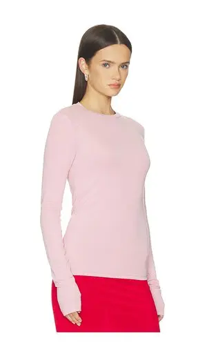 ELODIE THE LABEL Lou Long Sleeve Tee In . Also