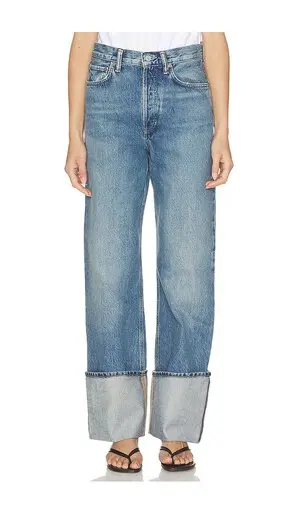AGOLDE Big Cuff Jean In . Also - Blue