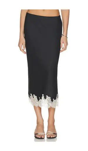 Astr The Label Blossom Skirt In . Also - Black