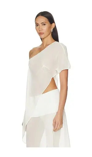 BY.DYLN Marilyn Sheer Top In . Also