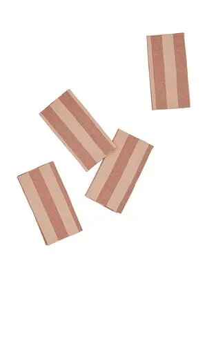 HAWKINS NEW YORK Essential Striped Dinner Napkin - Red