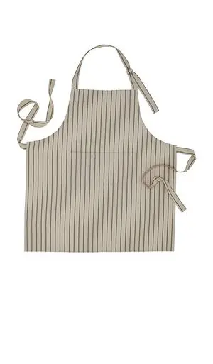 HAWKINS NEW YORK Essential Striped Apron - Grey
