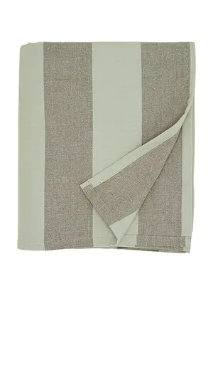 HAWKINS NEW YORK Essential Striped Tablecloth - Green
