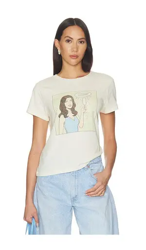 RE/DONE Classic Tee 5 O'clock In . Also - Ivory