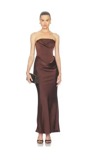 ROTATE BY BIRGER CHRISTENSEN Corsage Long Dress In . Also