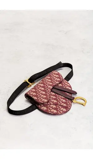 FWRD RENEW Dior Trotter Oblique Saddle Belt Bag