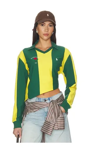 Polo Ralph Lauren Rugby Jersey Long Sleeve Polo Collar Pullover In . Also - Multi