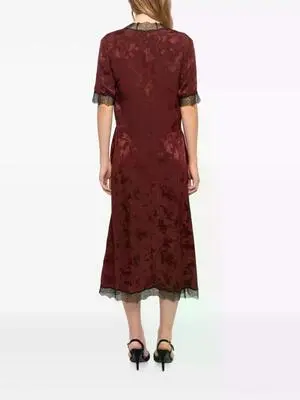 Zadig&Voltaire Oxal Horse-jacquard Dress - Red