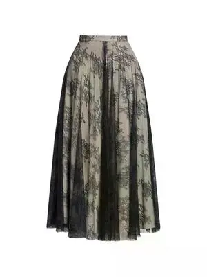 Erdem Floral-lace A-line Skirt