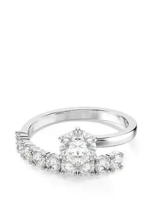 SWAROVSKI Matrix Cubic-zirconia Wrap-around Open Ring - Silver