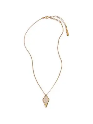 Versace Blade Crystal Necklace - Gold