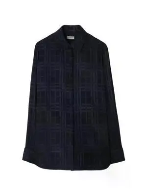 Burberry Patterned Shirt - Blue