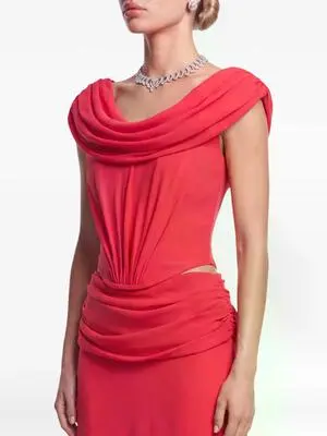POST MERIDIEM Zip-fastening Draped Top