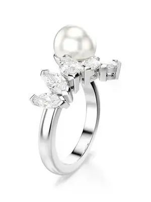 SWAROVSKI Mesmera Crystal-embellished Open Ring - Silver