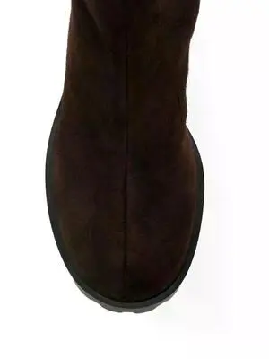 Prada Logo Plaque Chunky Sole Boots