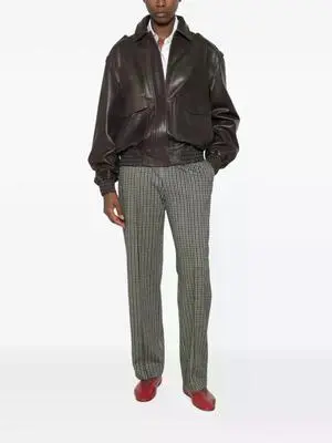 Fabiana Filippi Check-pattern Straight-leg Trousers