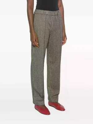 Fabiana Filippi Check-pattern Straight-leg Trousers