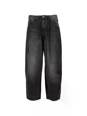 Needles Faded Panelled Jeans - Black