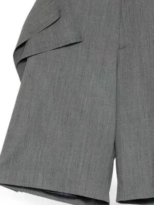 Undercover Layered Wool Shorts