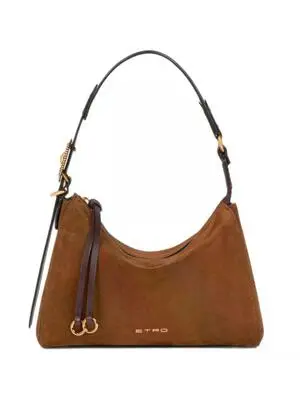 Etro Suede Buckled Shoulder Bag