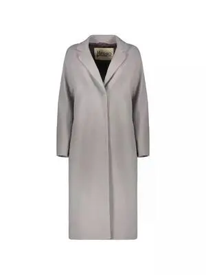 Herno Lapel Collar Button-up Coat - Grey