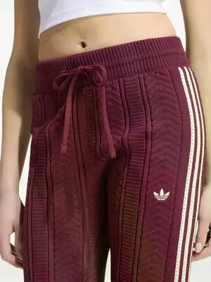 Adidas Chevron-knit Side-stripe Track Pants