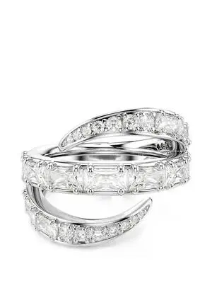 SWAROVSKI Crystal-embellished Wrap Rings - Silver
